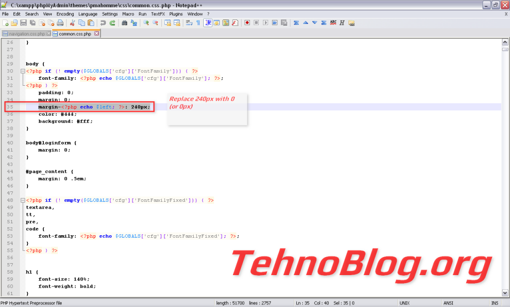 phpMyAdmin How To Hide Sidebar Navigation Panel & Optimize Performance ...